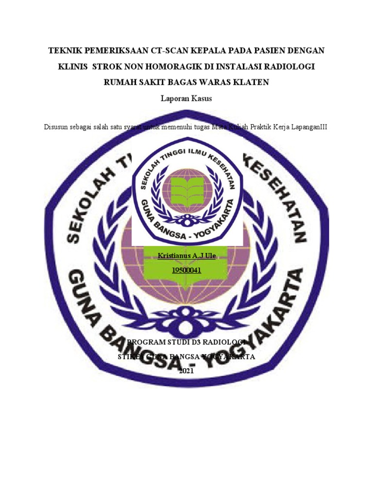 Teknik Pemeriksaan CT Kasus SNH | PDF