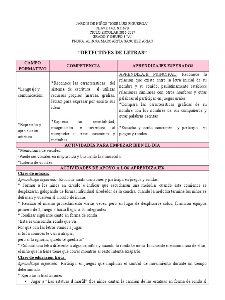 Hoja De Trabajo De Detective De Palabras