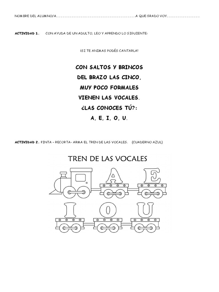 Las Vocales Aeiou | PDF