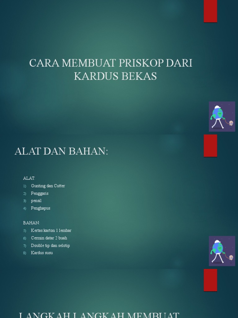 Cara Membuat Priskop Dari Kardus Bekas | PDF