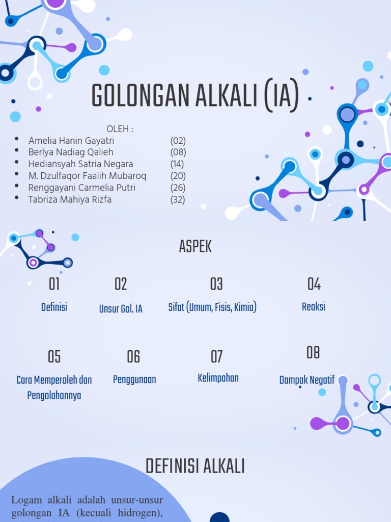 Karakteristik dan Reaksi Logam Alkali IA | PDF