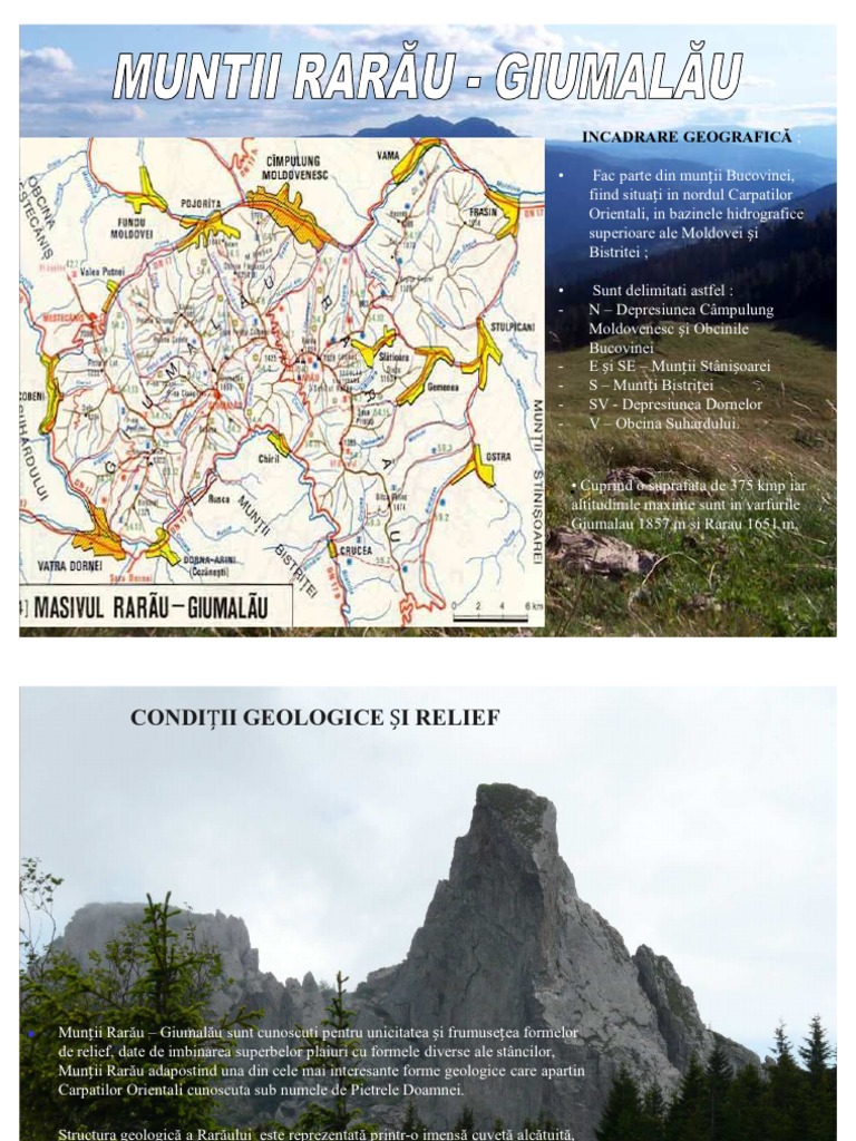 Muntii Rarau-Giumalau | PDF