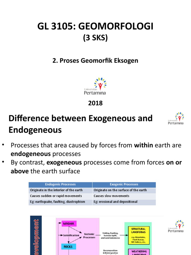 Eksogen - PPTX (Recovered) | PDF | Weathering | Erosion