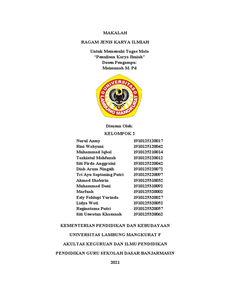 Kelompok 2 Penulisan Karya Ilmiah | PDF | Karier & Perkembangan