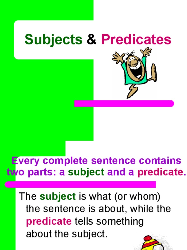 Understanding Subjects and Predicates | PDF | Linguistics | Language ...
