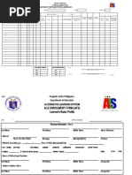 ALS Enrollment Form | PDF | Behavior Modification | Learning