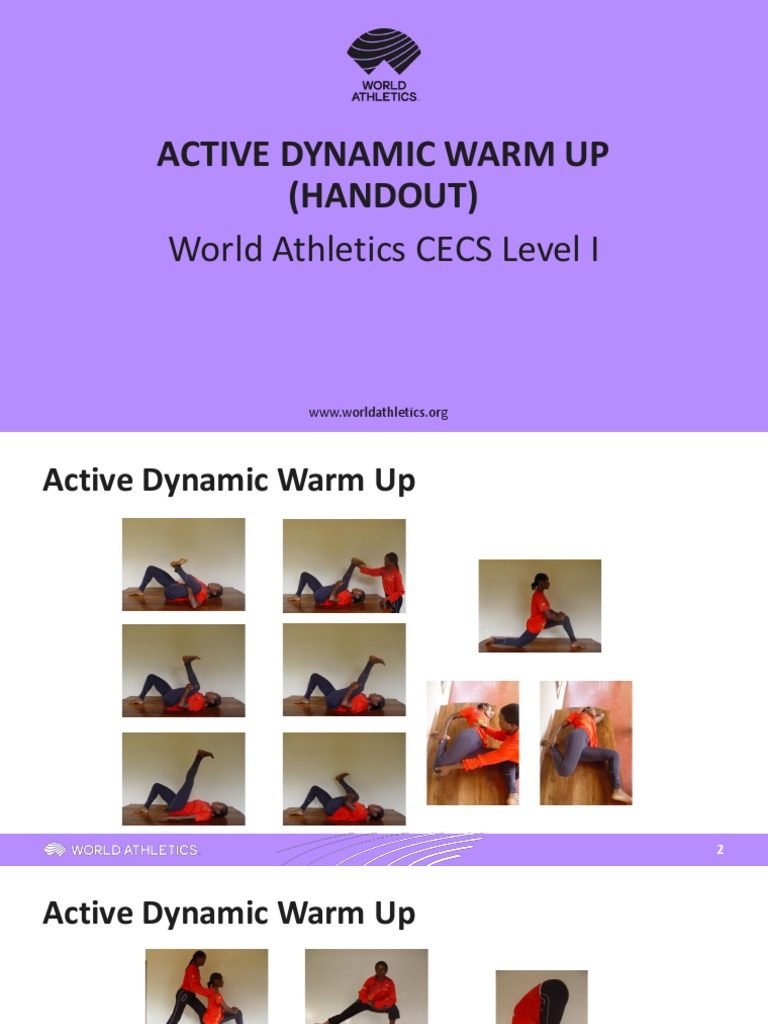 Active Dynamic Warm Up Guide | PDF