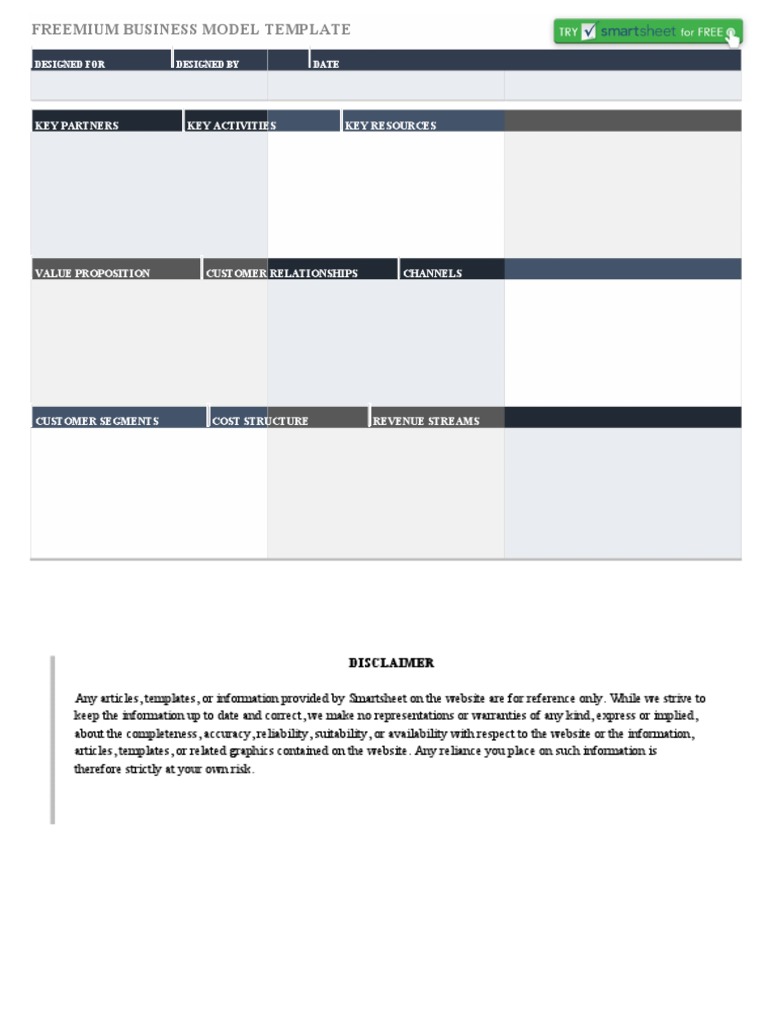 Business Model Template 01 | PDF | Career & Growth