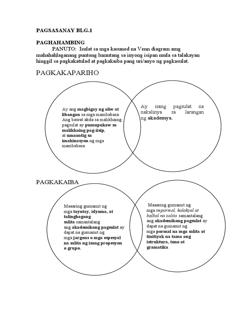 PAGSASANAY | PDF