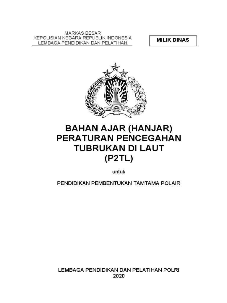 Peraturan Pencegahan Tubrukan Di Laut (p2tl) | PDF | Komputer