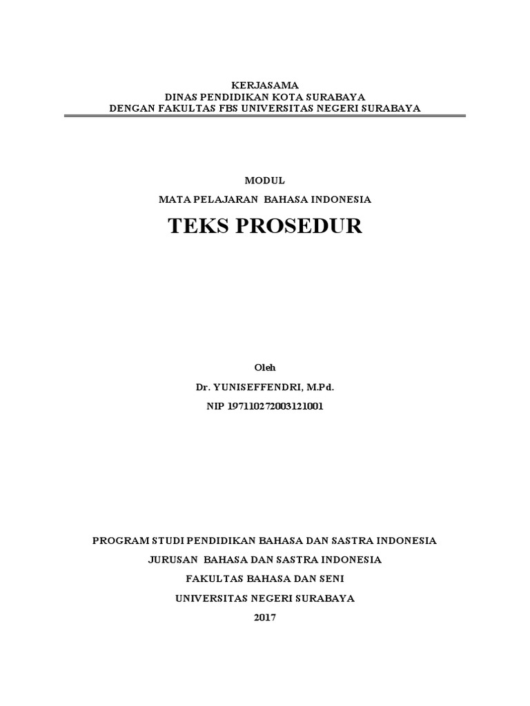 8 Modul PPMG Teks Prosedur | PDF