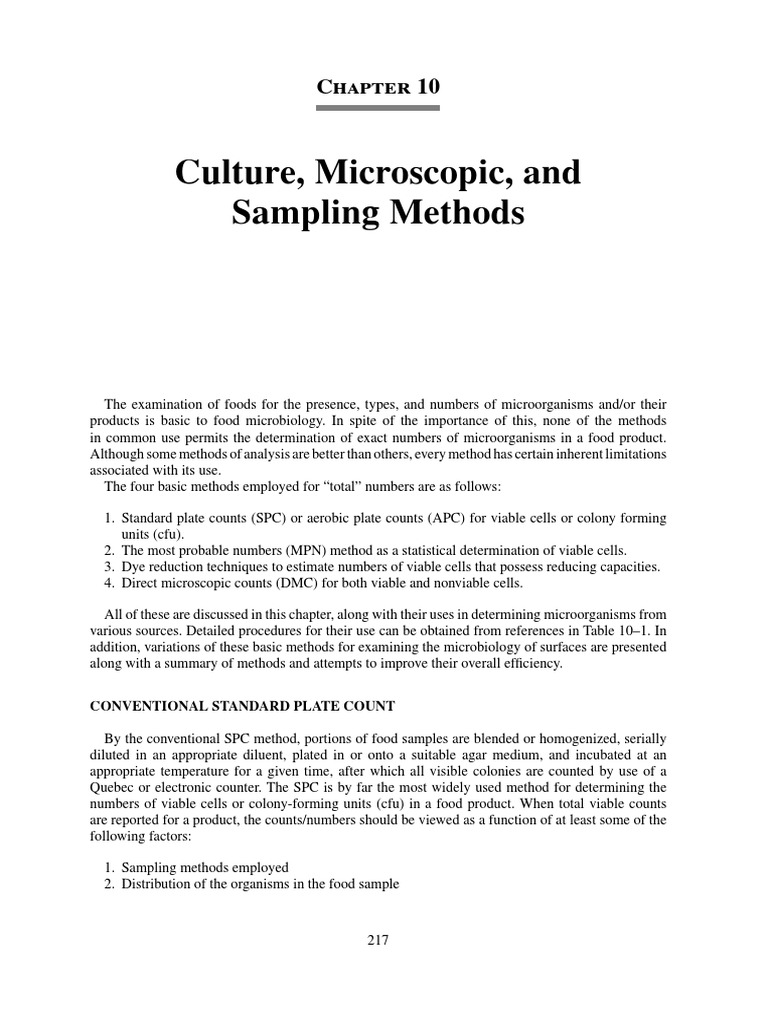 11 Culture, Microscopic and Sampling | Download Free PDF | Colony ...