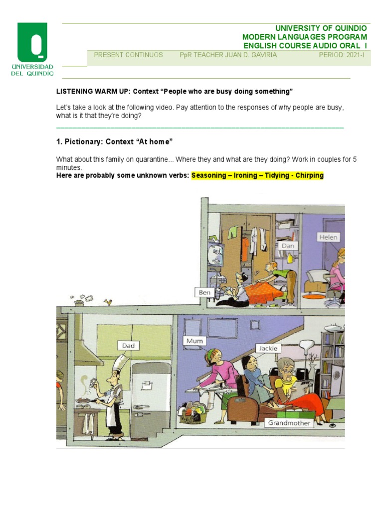 LAB WS Present Continous | PDF