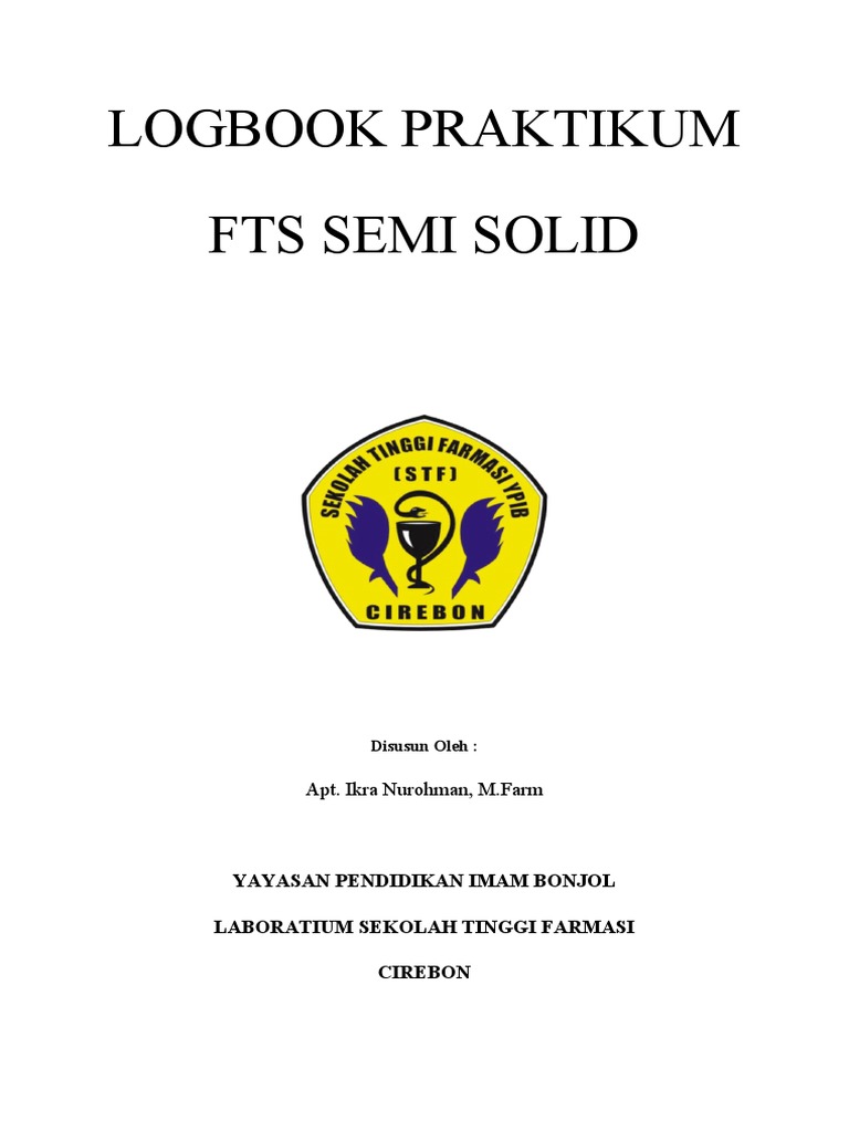 Logbook Fts Semi Solid Dan Liquid | PDF