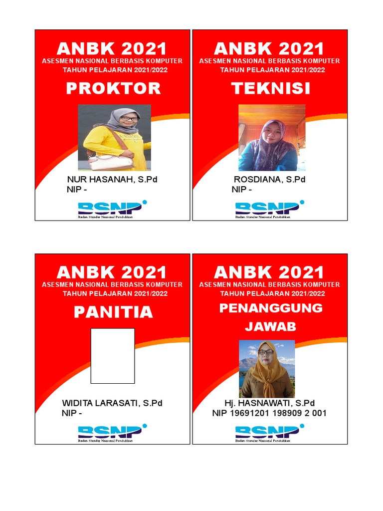 ANBK 2021: Tim Pelaksana | PDF