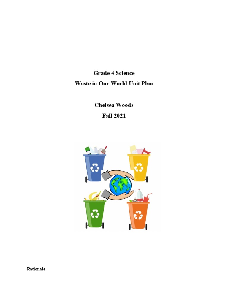 Grade 4 Science Waste Management Unit | PDF | Waste Management ...