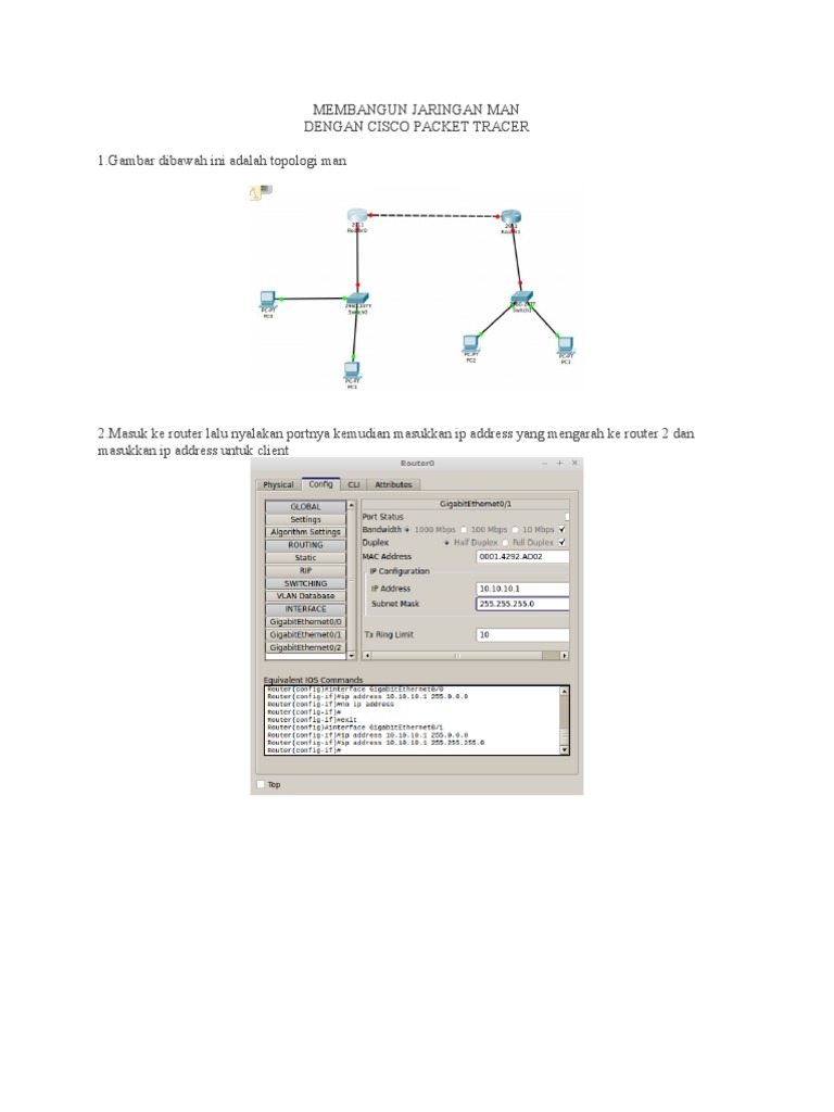 Membangun Jaringan MAN dengan Cisco | PDF