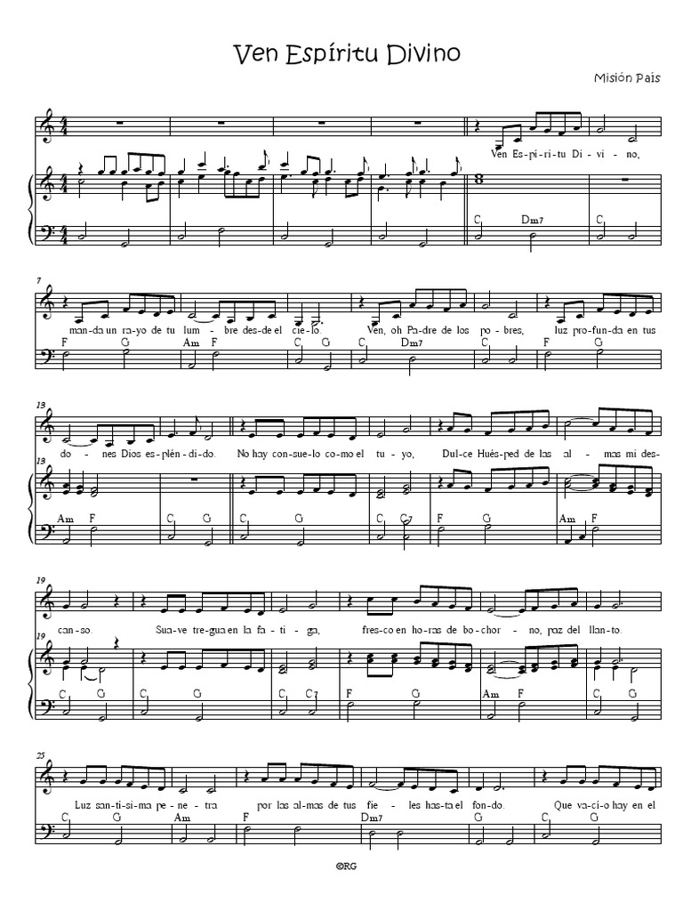 Ven Espíritu Divino | PDF