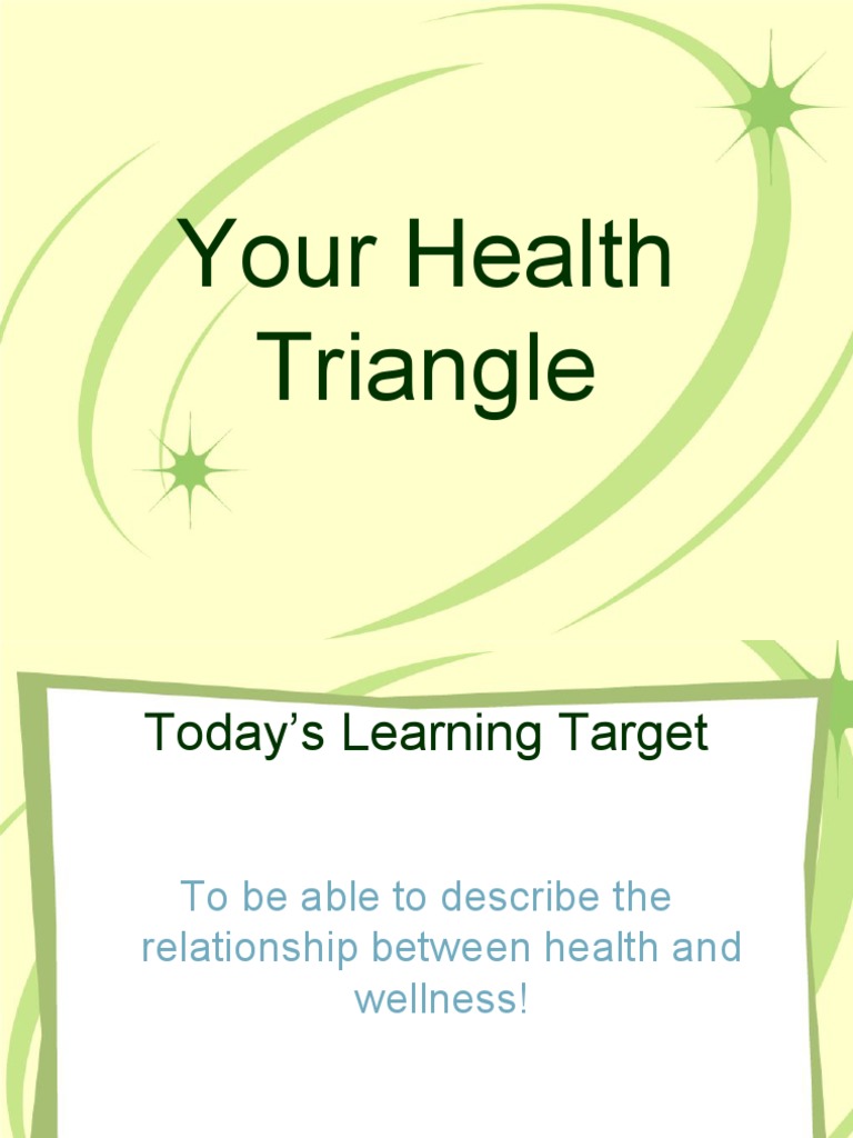 Your - Health - Triangle PP | PDF | Mental Health | Mental Disorder