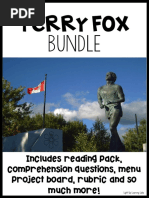 Comprehension Questions - Terry Fox | PDF