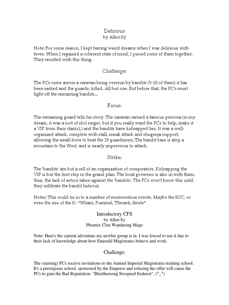 Challenge Focus Strike Ideas 1 | PDF | Samurai