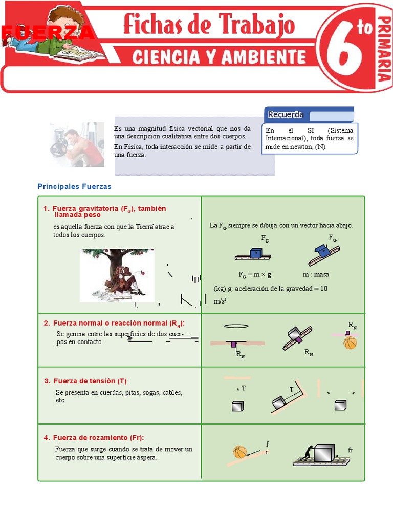 Ejemplos de Fuerza Gravitatoria para Niños | PDF | Fuerza | Gravedad