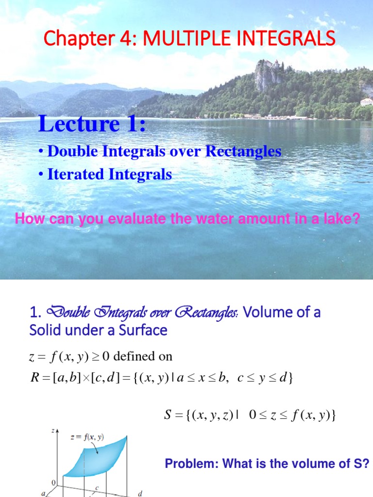 L41-Double Integrals Over Rectangles & Iterated Integrals | PDF ...