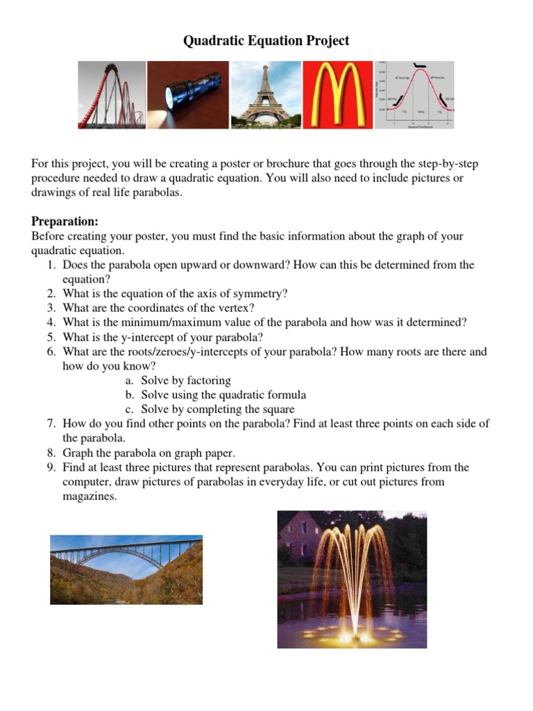 Quadratic Equation Project A1 | PDF | Quadratic Equation | Mathematical ...