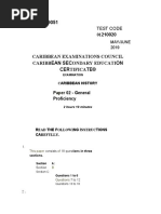 Caribbean History CSEC SBA Topics | PDF