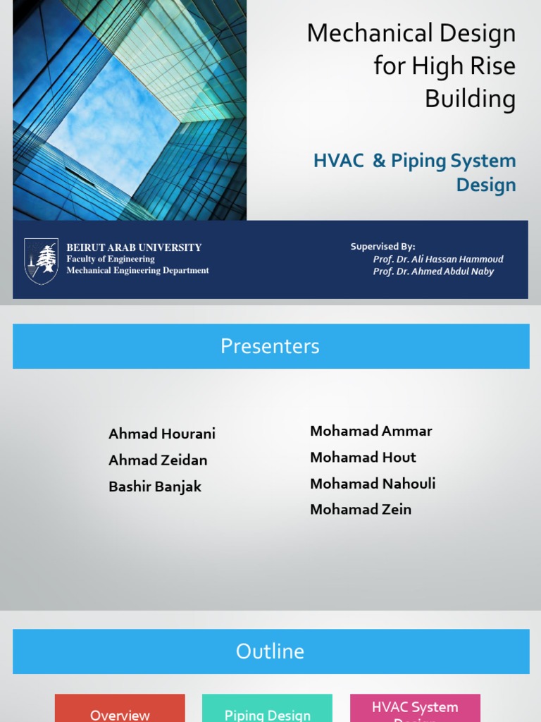 Mechanical Design For High Rise Building: HVAC & Piping System Design | PDF