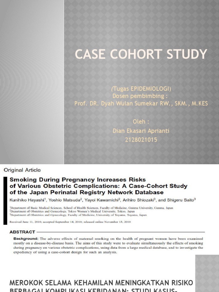 Case Cohort Study | PDF