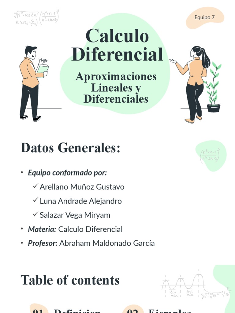 La Teoria de La Linealizacion en Calculo Diferencia | PDF | Calculo ...