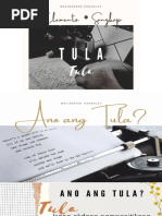 Week 9. 1. Dula Sangkap at Elemento NG Dula | PDF