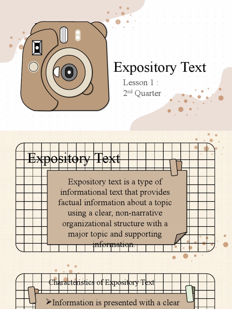 Expository Text: Lesson 1: 2 Quarter | PDF | Cupcake | Information