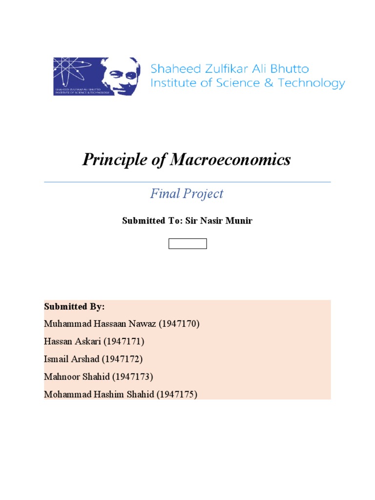 Macroeconomics Final Project | PDF | Social Science | Unemployment