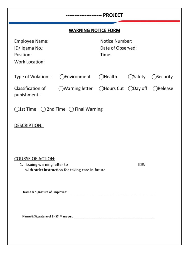 Warning Letter Sample | PDF