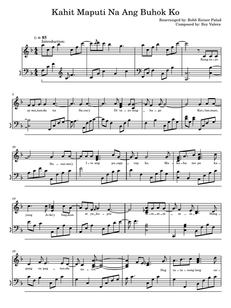 Kahit Maputi Na Ang Buhok Ko | PDF