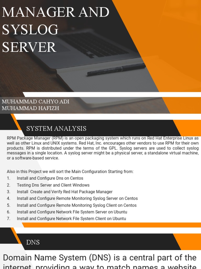 Red Hat Package Manager and Syslog Server | PDF | Domain Name System ...