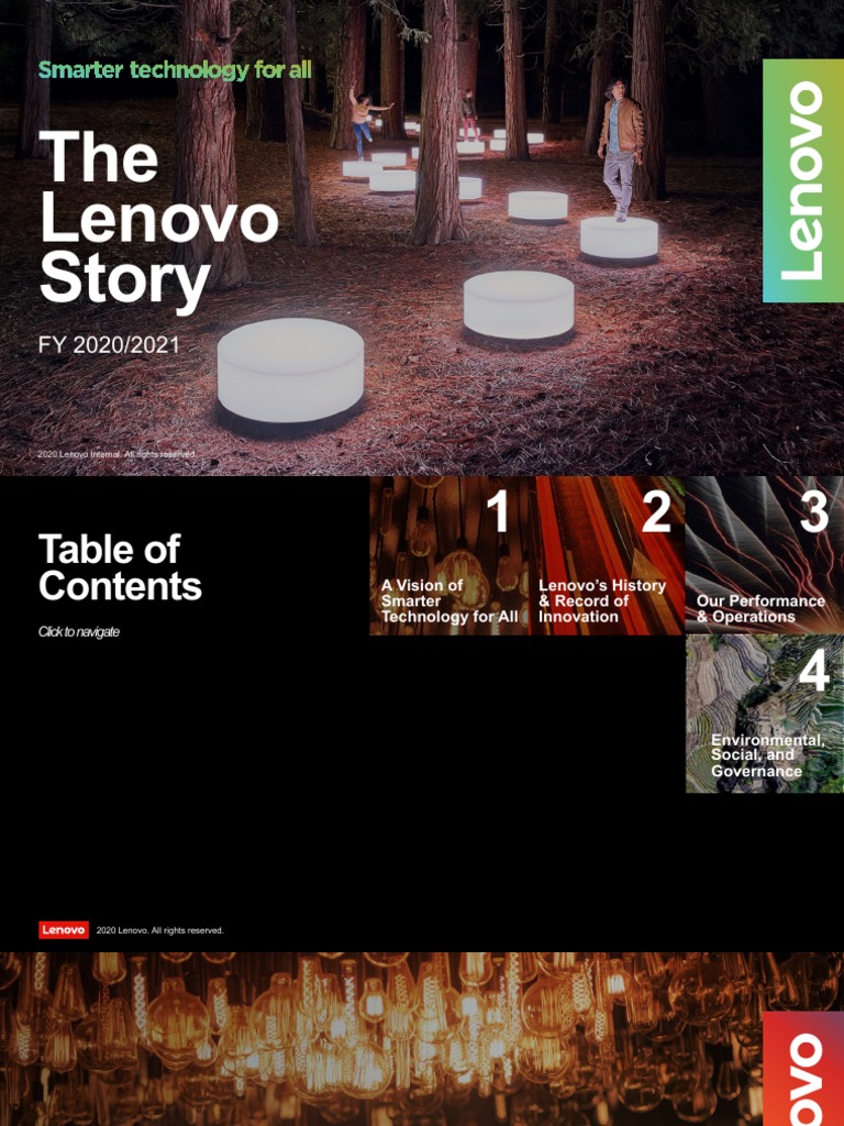 Lenovo About Who We Are Lenovo Story | PDF | Lenovo | Personal Computers