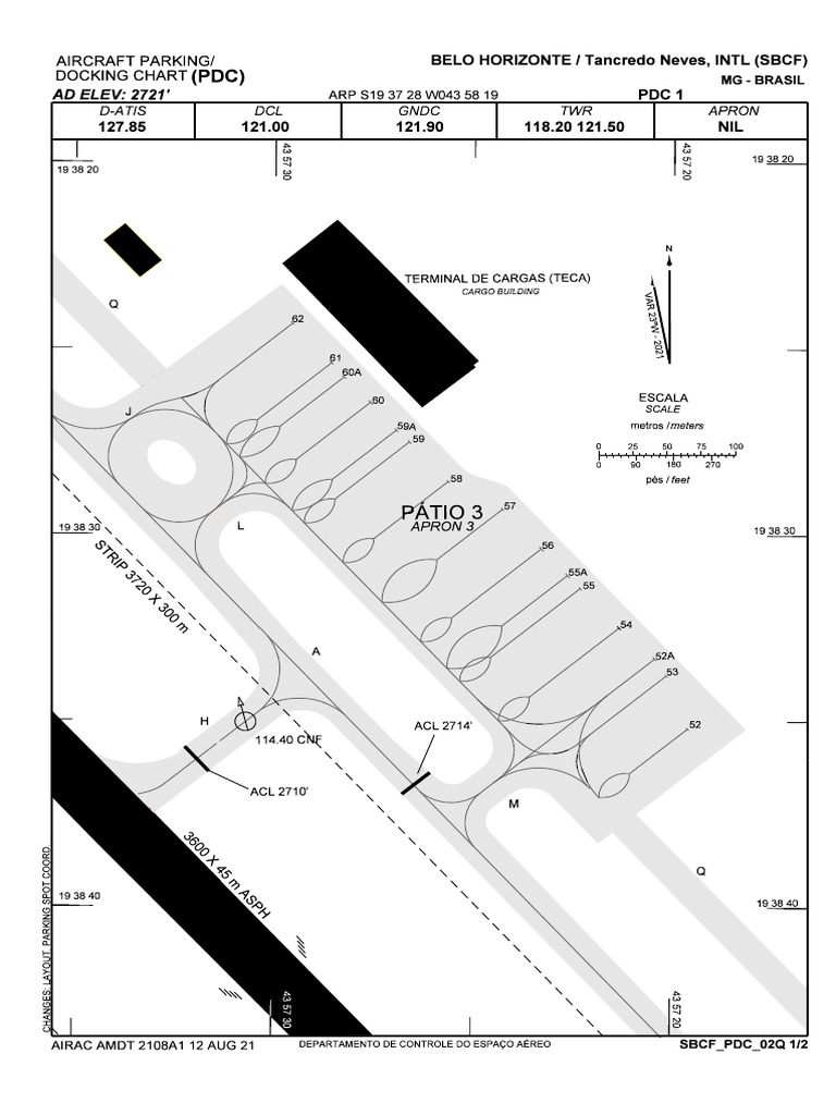 Aircraft Parking/ Docking Chart AD ELEV: 2721' BELO HORIZONTE ...
