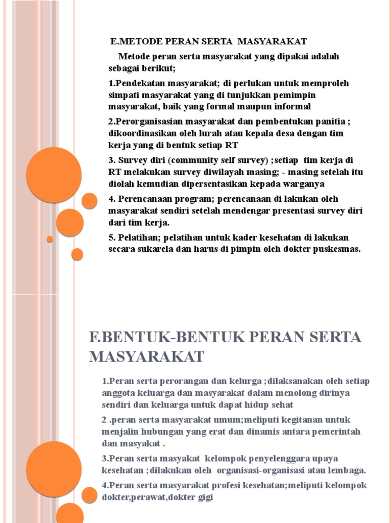 Metode Peran Serta Masyarakat | PDF
