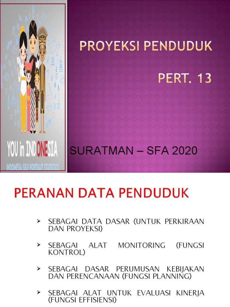 PERT 13 Proyeksi Penduduk Dan Interpolasi | PDF