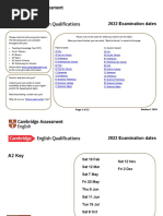 Exam Day Flyer 2025 | PDF | Language Education | Cambridge