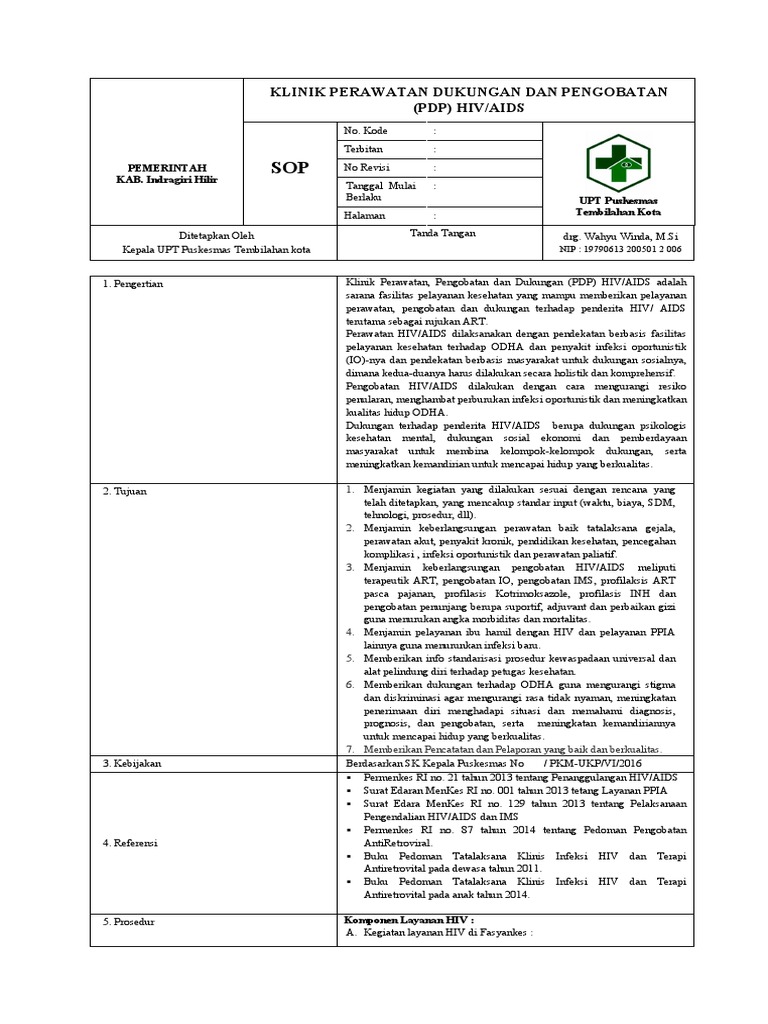 Sop PDP Hiv | PDF | Pengembangan Diri | Sains & Matematika