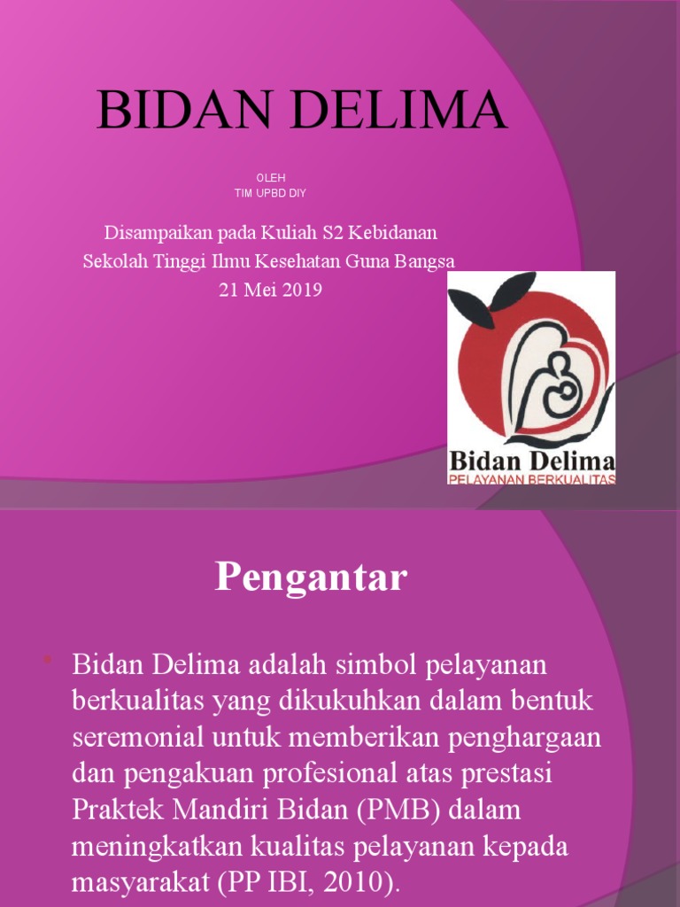 BIDAN DELIMA PPT New | PDF | Bisnis | Kesehatan Holistik