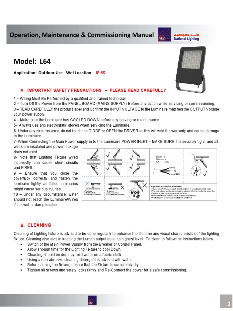 L64 Omc | PDF | Power Supply | Lighting