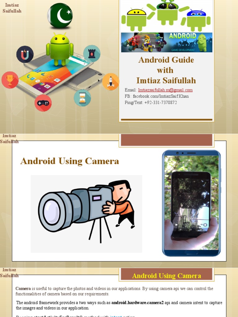 Android Camera Guide | PDF | Android (Operating System) | Application Software