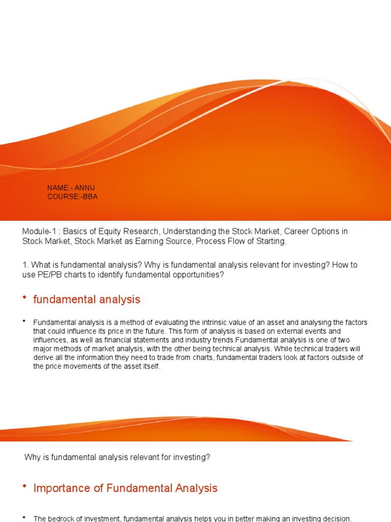 Vce Summmer Internship Program ( - Stock Market) | PDF | Investing | Valuation (Finance)