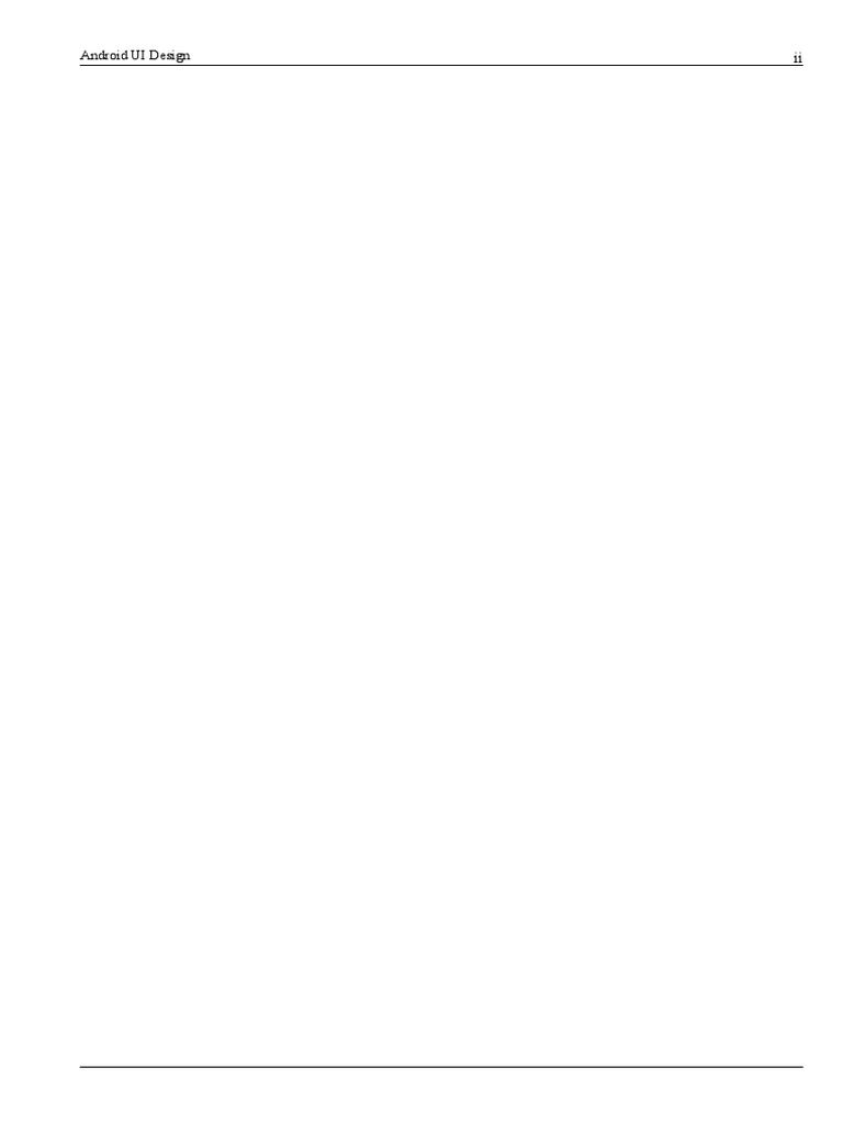 Android UI Design | PDF | User Interface | Android (Operating System)