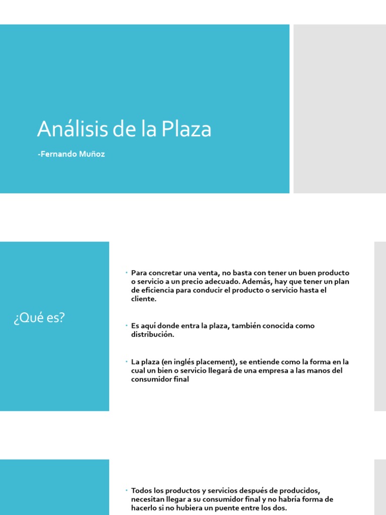 Análisis de La Plaza | PDF | Producto (Negocio) | Al por menor
